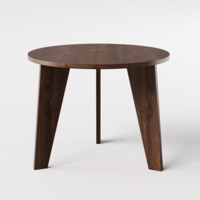 Table ronde ROSE fi90 cm pour cuisine, salon, salle à manger Chêne chocolat