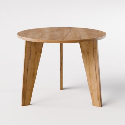Table ronde ROSE fi90 cm pour cuisine, salon, salle à manger Chêne Craft