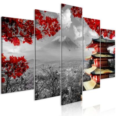 Tableau Japanese Adventure (5 Parts) Wide 100x50 cm