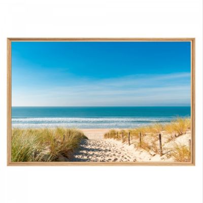 Tableau mural mat encadré plage des dunes 65x97 cm Fabriqué en France ...