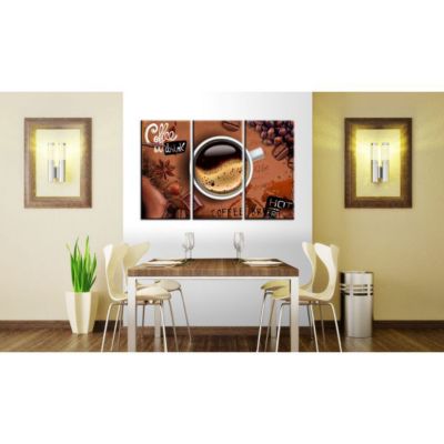 Tableau Nature morte Cup of hot coffee 120x80 cm