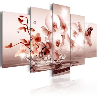 Tableau Orchidée lyrique 100x50 cm