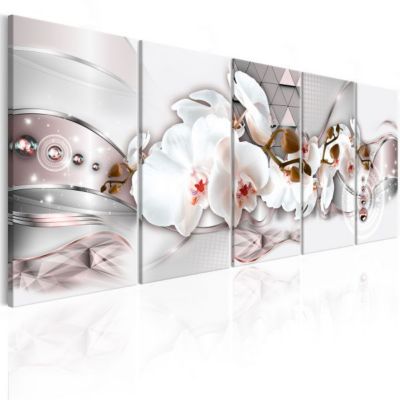 Tableau Orchises and Triangles 200x80 cm