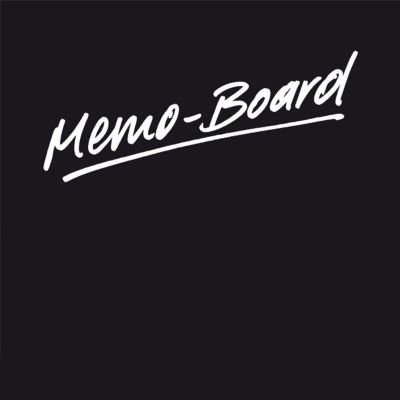 Tableau pense-bête en verre Memoboard noir 50 x 50 cm | Castorama