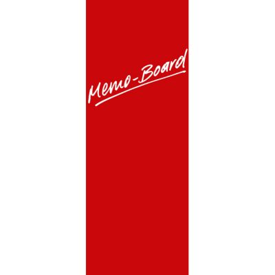 Tableau pense-bête en verre Memoboard rouge 30 x 80 cm | Castorama