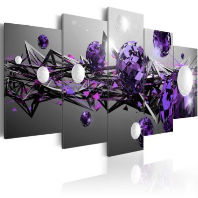 Tableau Purple Solar System 100x50 cm