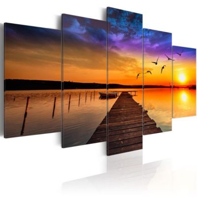 Tableau Romantic Lake 100x50 cm