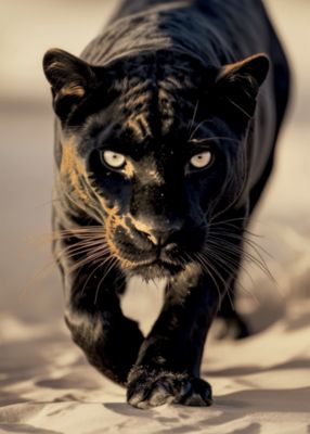 Tableau sur toile Foil panthère l.70 x H.100 cm Dada Art | Castorama