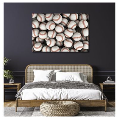 Tableau toile en kit BASEBALL 140 x 95 cm - Toile textile sans PVC ...