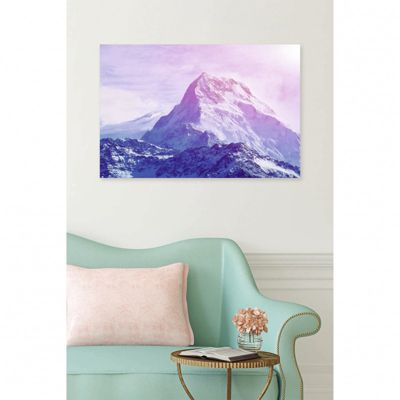 Tableau toile XXL en kit Haute Montagne 90 x 60 cm - Toile textile sans PVC