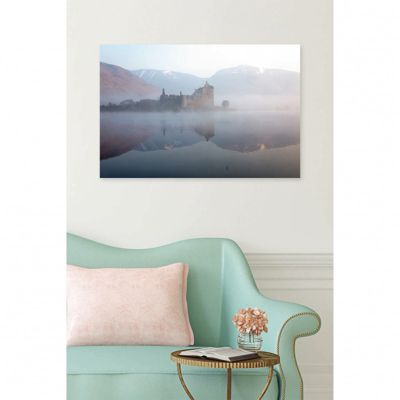 Tableau toile XXL en kit Kilchurn Castle 90 x 60 cm - Toile textile ...