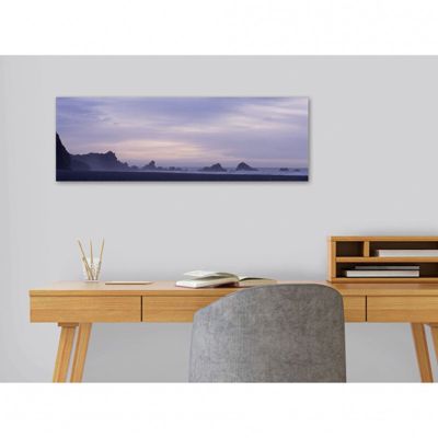 Tableau toile XXL en kit Matin Mauve 90 x 30 cm - Toile textile sans PVC