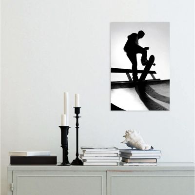 Tableau toile XXL en kit Skatepark 40 x 60 cm - Toile textile sans PVC ...