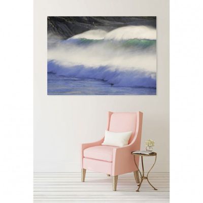 Tableau toile XXL en kit Vague Bleue 180 x 130 cm - Toile textile sans PVC