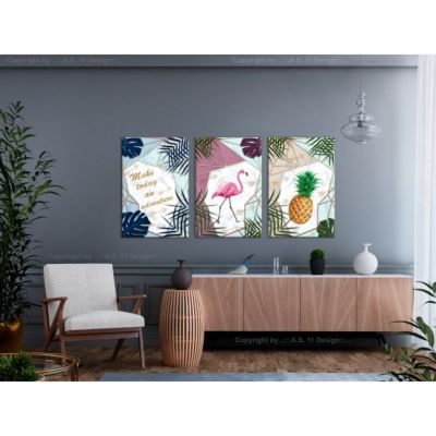 Tableau Tropical Triptych (3 Parts) 60x30 cm