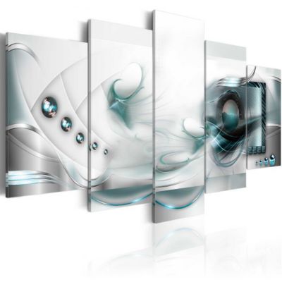 Tableau turquoise eye 100x50 cm