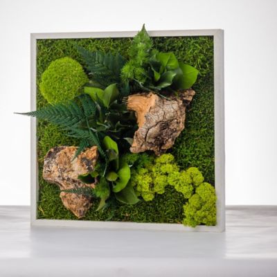 Tableau végétal décoratif stabilisé carré