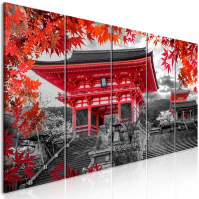 Tableau Villes Kyoto, Japan (5 Parts) Narrow 200x80 cm