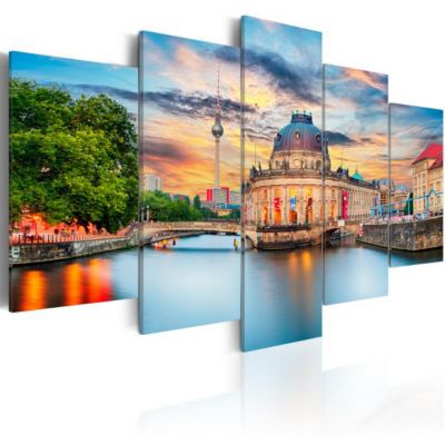 Tableau Villes Museum Island, Berlin 100x50 cm
