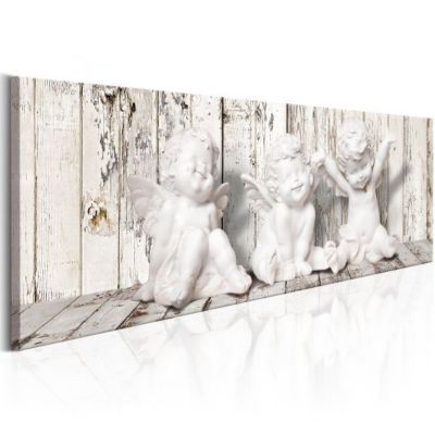 Tableau Vintage Anges riants 135x45 cm