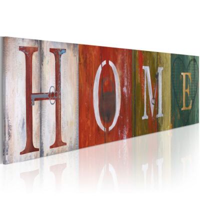 Tableau Vintage Welcome home 135x45 cm
