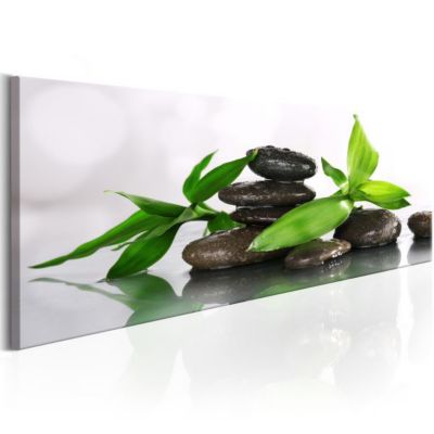 Tableau Zen SPA: Bamboo and Stones 135x45 cm