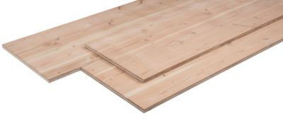 Tablette 3-plis en pin douglas 60 x 125 cm, ép.19 mm | Castorama