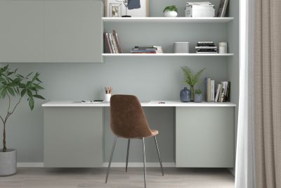 Tablette mélaminé blanc 50 x 250 cm, ép. 1,8cm