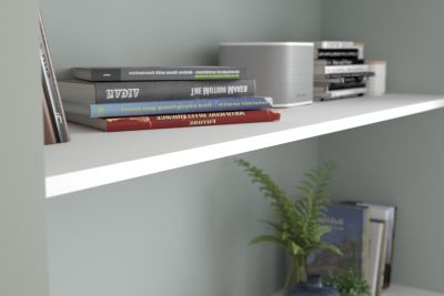 Tablette mélaminé blanc 60 x 200 cm, ép. 1,6cm