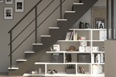 Tablette mélaminé blanc 60 x 200 cm, ép. 1,6cm