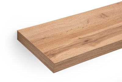 Tablette murale avec fixation invisible Elena Wotan effet chêne 80 cm ...