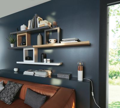 Tablette murale avec fixation invisible Form Takt effet chêne 29 cm ...