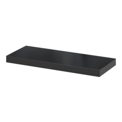 Tablette murale avec fixation invisible GoodHome Cusko noir 60 cm
