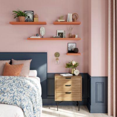 Tablette murale avec fixation invisible GoodHome Cusko terracotta 118 cm