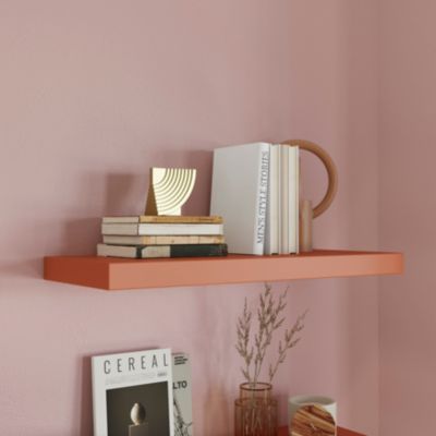 Tablette murale avec fixation invisible GoodHome Cusko terracotta 60 cm
