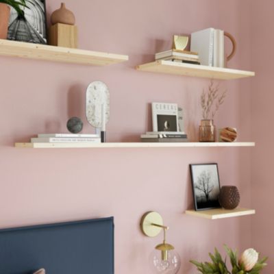 Tablette murale en pin massif GoodHome Rigga L. 118 cm