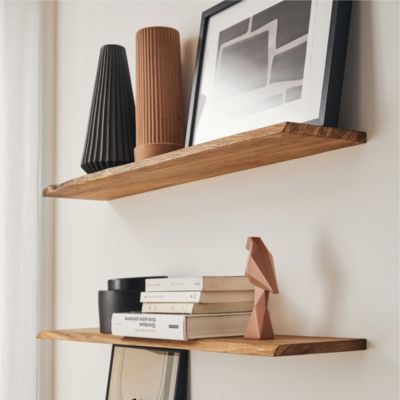 Tablette murale en Teck huilée L.120xl.18cm ep.18mm | Castorama