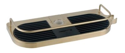 Tablette pour barre de douche dorée avec support douchette, MTK