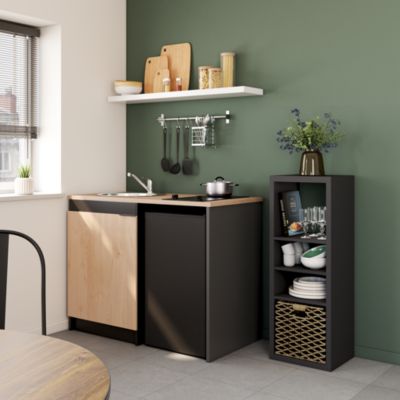 Tablette pour étagère cube GoodHome Mixxit anthracite
