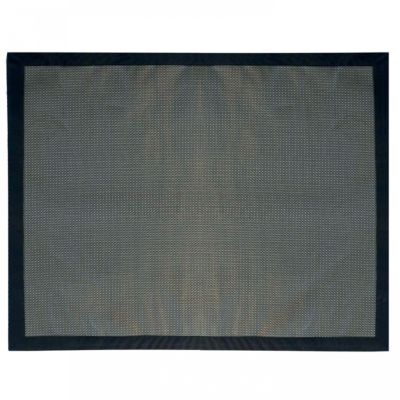 Tapis barbecue et plancha en pvc noir 150 x 120 cm Oviala | Castorama