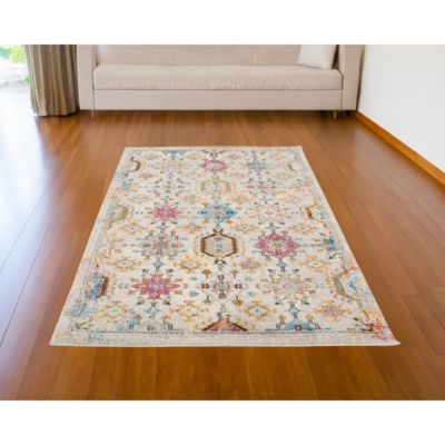 Tapis berbère coloré pour salon rectangle ethnique Wexford 230x160 CM - Multicolore | Castorama