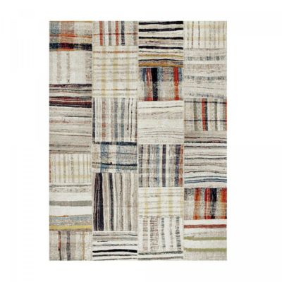 Tapis berbère tissé motifs tribaux MARO, beige