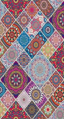 Tapis Coloré, Chaud, Dimension: 50x120