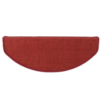 Tapis d'escalier en Sisal Premium Rouge 24 x 65 cm - Floordirekt