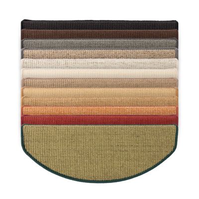 Tapis d'escalier en Sisal Premium Rouge 24 x 65 cm - Floordirekt