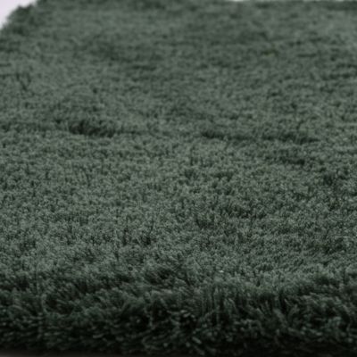 Tapis de salle de bains L.55 x l.55 cm Spirella gamme Bree coloris vert ...