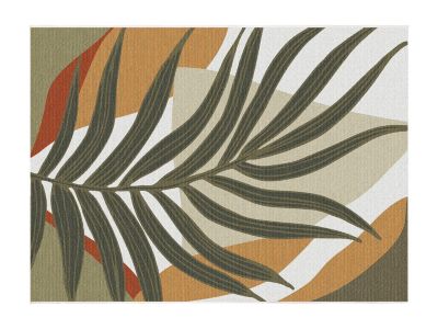 Tapis intérieur ou extérieur motif tropical - 150 x 200 cm - Multicolore - FLORINA | Castorama