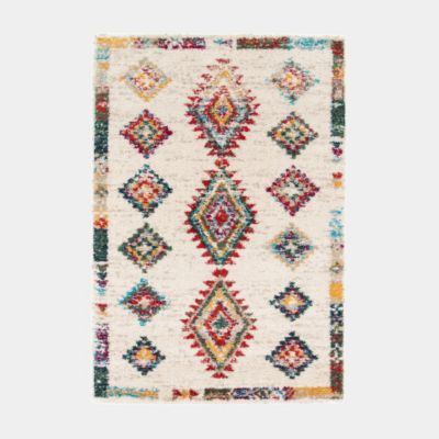 Tapis motif berbère - Kaya - Multicolore - 120 x 170 cm | Castorama