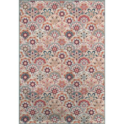 Tapis vinyle motif arabesques, mandalas multicolore L.95x l.66 cm x ep ...