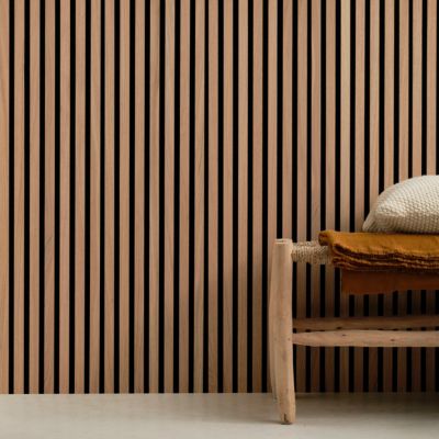 Tasseau décoratif lambris lamelles chêne clair L.120 x l.30, ép. 10mm ...